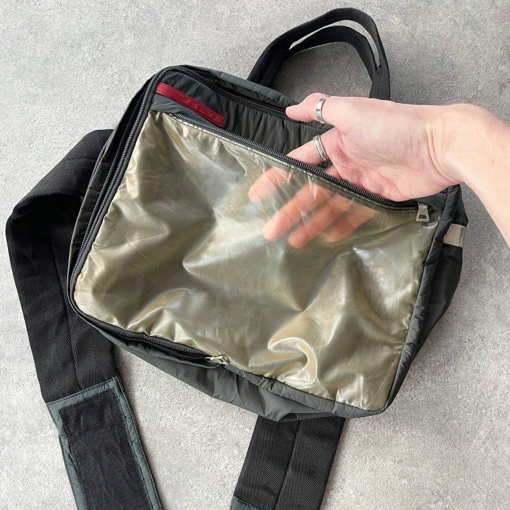Prada Sport RARE 1999 reflective cross body bag (16”x14”) – Linear Store