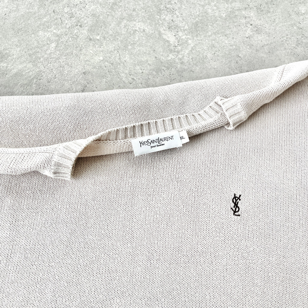 YSL 2000s heavyweight knitted jumper (XXL) – Linear Store